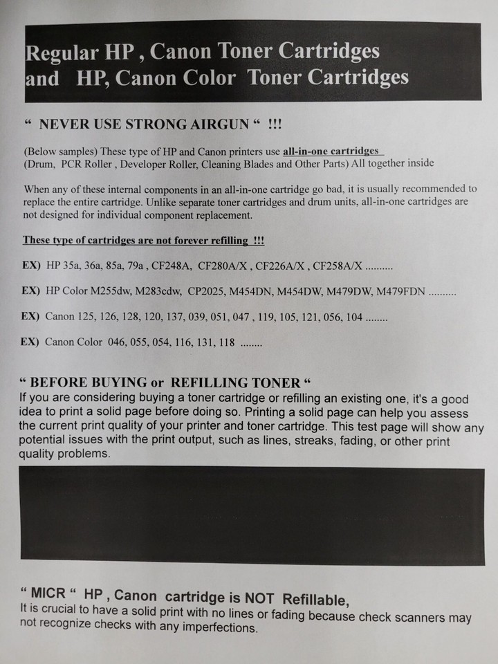 (1,000g) BULK Toner Refill for Canon 041, imageCLASS LBP312dn, MF525dw ...