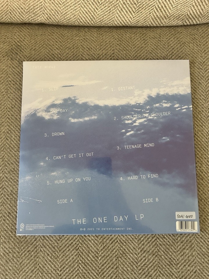 TATE MCRAE One Day Vinyl LP + Baby Blue Heart 10" VV Exclusive #809/ ...