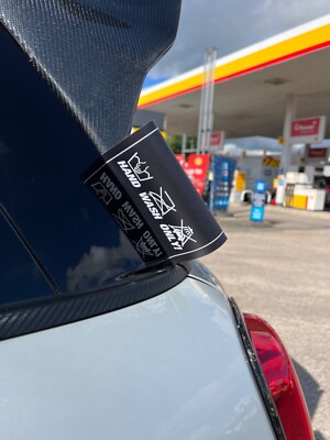 TAG YOUR CAR - TAGS LARGE BLACK WITH WHITE FONT - HAND WASH ONLY ...