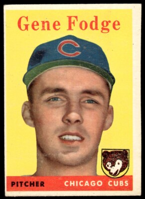 1958 Topps Gene Fodge Rookie Chicago Cubs #449 | eBay