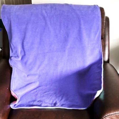 Lap Throw Purple & Pastel Multi color 32 in x 47 for troller or lap ...