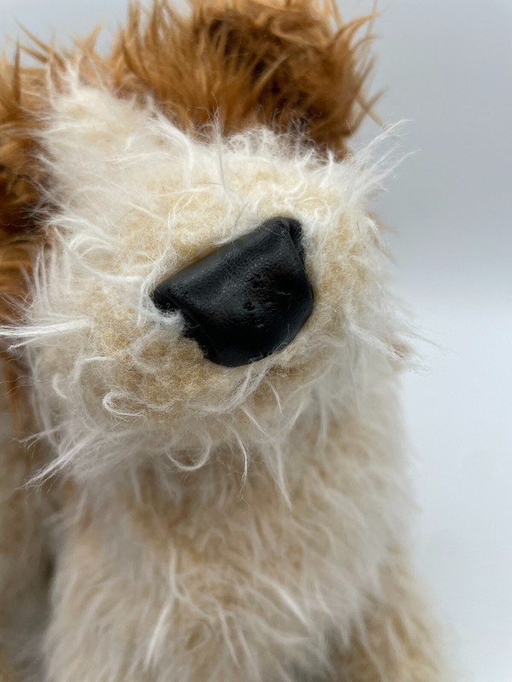 Folkmanis Jack Russell Terrier Dog Plush Hand Puppet Long Haired Shaggy ...