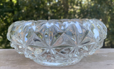 Vintage Imperial Glass Crystal Scallop Folded Edge Centerpiece Serving ...