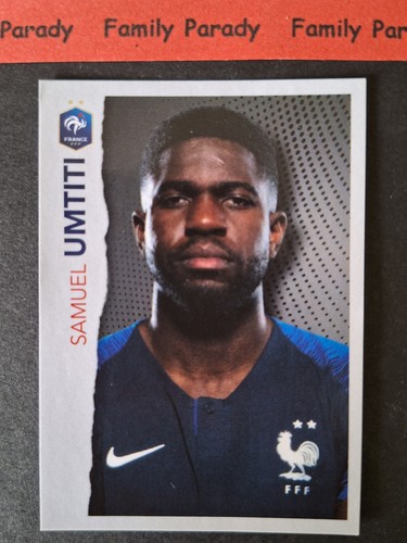 Samuel Umtiti 15 Sticker Panini Foot Au plus près des Bleus Intermarché ...