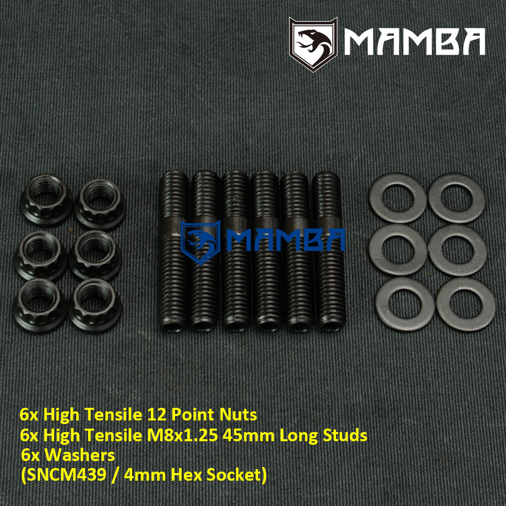 SNCM439 10.9 HighTensile Turbo Dump Pipe Stud Kit For FORD FALCON BA BF ...