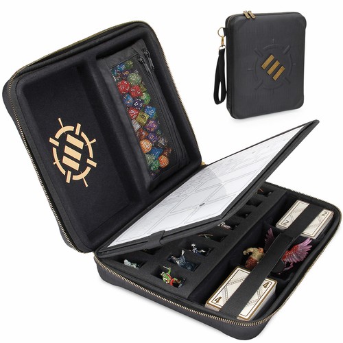 ENHANCE Tabletop RPG Organizer Case - DnD Organizer with Character ...