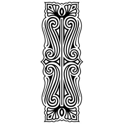 Fancy Pattern Border Vinyl Decal Sticker for Wall Door Home Lounge ...
