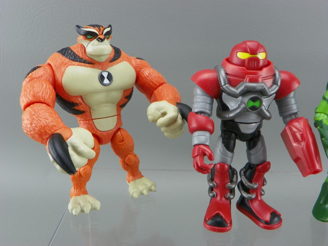 Playmates 2018 Ben 10 RATH HEATBLAST WILDVINE JETRAY Omni-Kix Alien ...