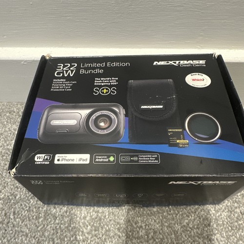 Nextbase Dash Cam 322GW Limited Edition Bundle with Box Car record ...