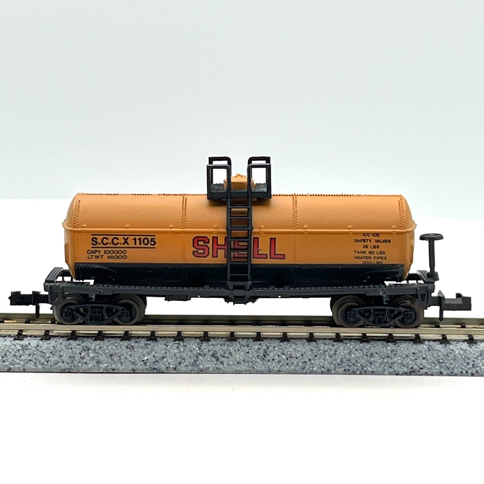 Model Power N Scale 3455 Shell Oil Single Dome Chemical Tank Car SCCX ...
