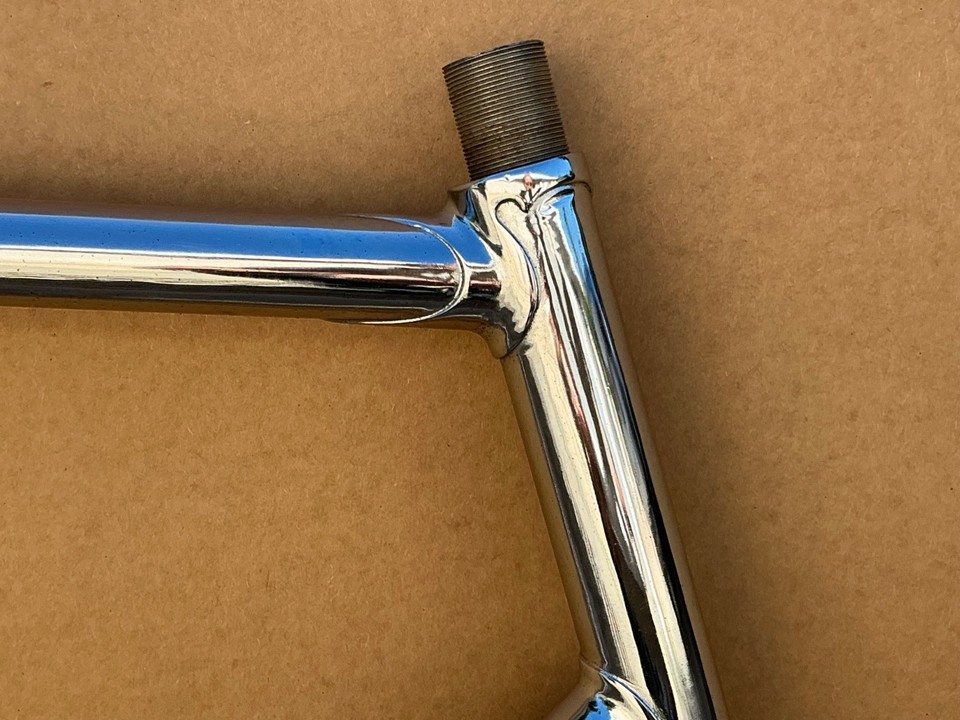 Geoffrey Butler Chrome Frame Set 59.5cm Campagnolo Dropouts Vintage ...