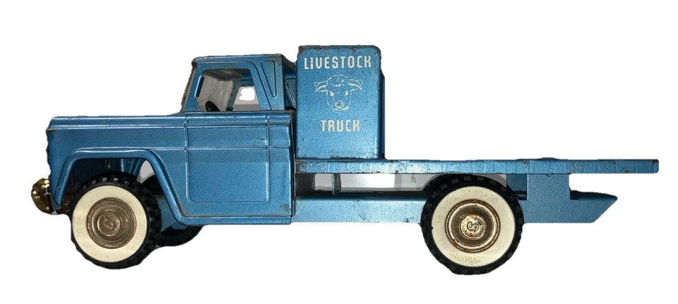 Vintage structo stake livestock truck pressed steel USA | eBay