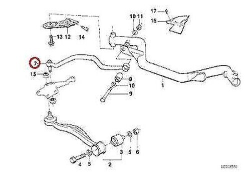 OEM BMW 5 E34 FRONT LEFT UPPER CONTROL ARM 31121141097 1141097 3 ...