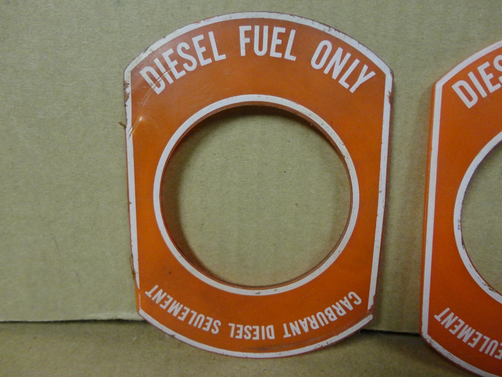 86-97 Ford Pickup Truck DIESEL Fuel Tank Filler Tags RARE Factory ...