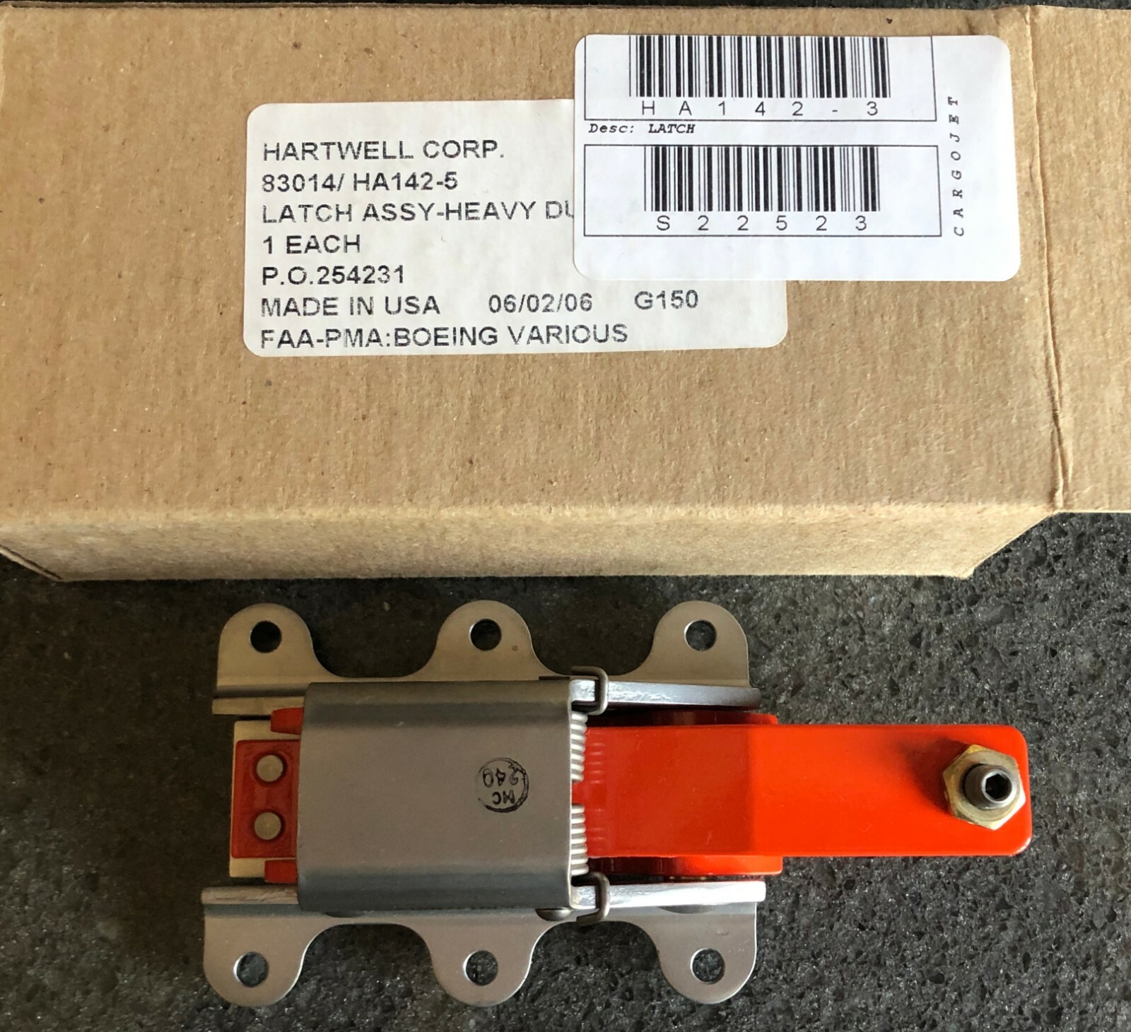 Hartwell Heavy Duty Latch Assembly Part# 83014 HA142-5