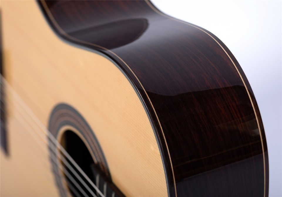 Top Quality 39 Inches Solid Spruce Classical Guitar Rosewood Back and ...