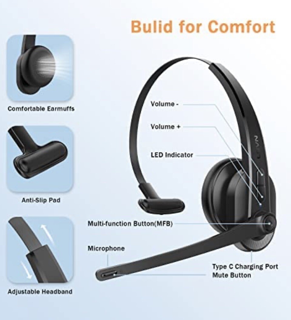 levn le-hs011 superior bluetooth headset | eBay