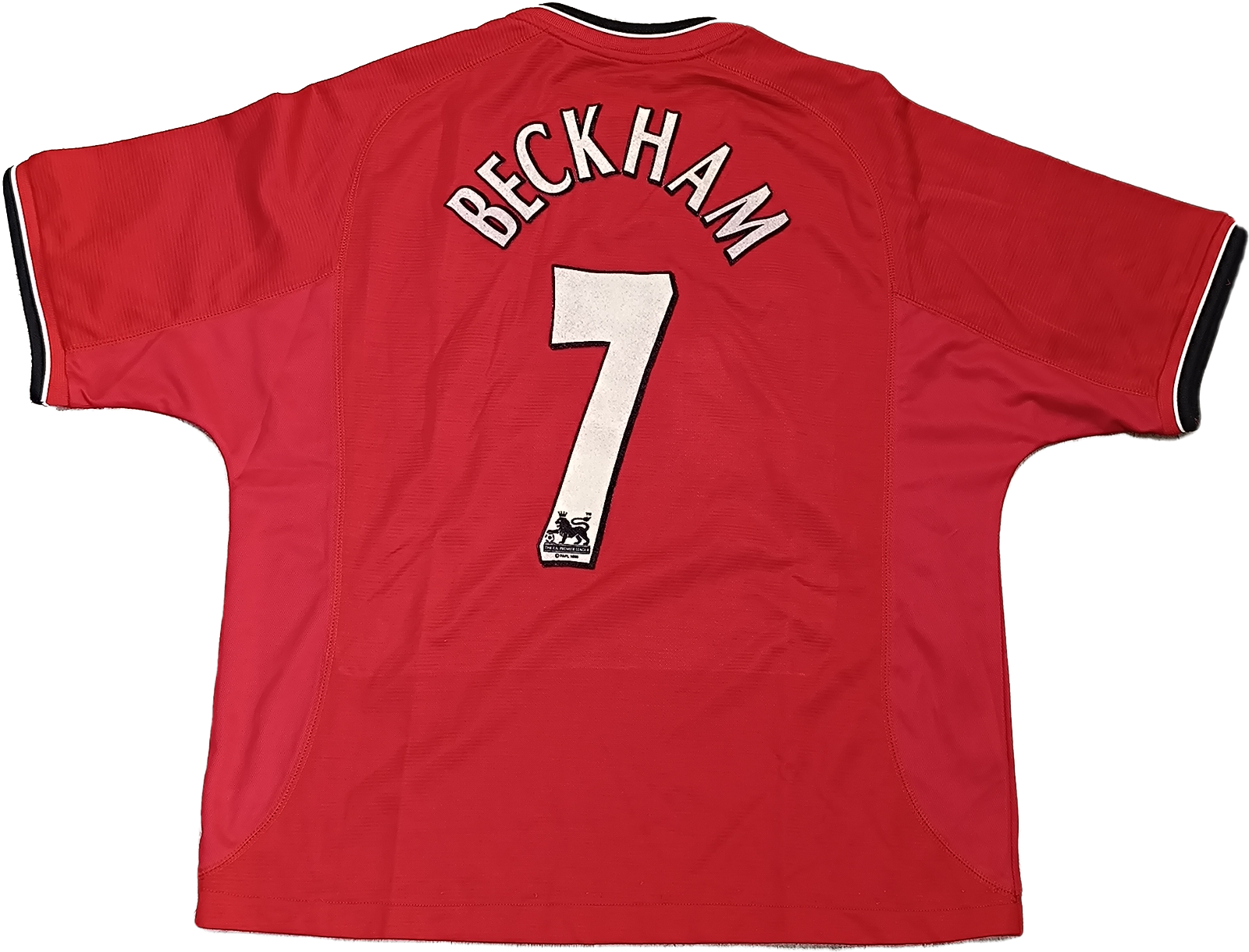 maglia calcio Beckham manchester united 2000 2001 Vodafone jersey ...