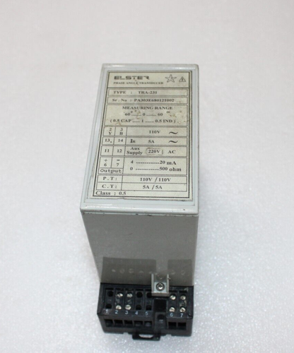 ELSTER TRA-231 PHASE ANGLE TRANSDUCER 110V - 220V | eBay