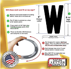 , 6" on 6 7/8 Inch Flexible Marquee Sign Letters for Portable Roadside ...