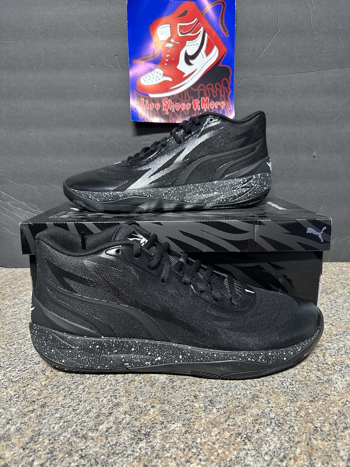 Size 10.5 Puma MB.02 "Oreo" Lamelo Ball Mens Basketball Sneakers 379420 ...