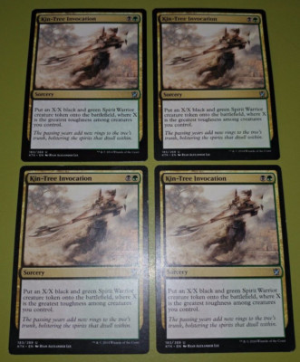 Kin-Tree Invocation x4 Khans of Tarkir 4x Playset Magic the Gathering ...
