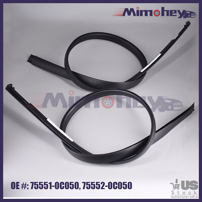 Pair For TOYOTA 2007-2020 Tundra DOUBLE CAB Roof-Drip Molding Right ...