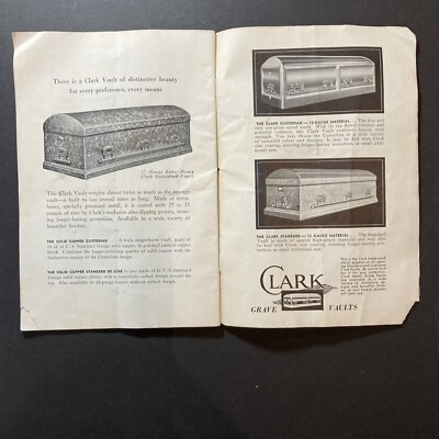 30s Clark Grave Vaults My Duty Funeral Booklet Caskets Guidance ...