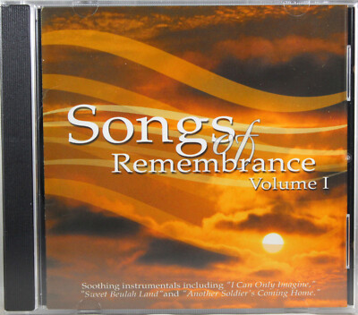 Songs of Remembrance Vol 1 NEW CD Soothing Instrumental Christian Music ...