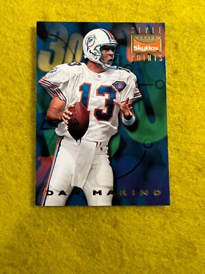 DAN MARINO , MIAMI DOLPHINS 1995 SKYBOX NFL , STYLE POINTS BY BRETT ...