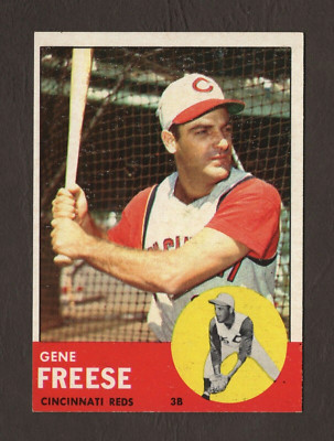 1963 Topps Baseball Card #133 Gene Freese – Cincinnati Reds | eBay