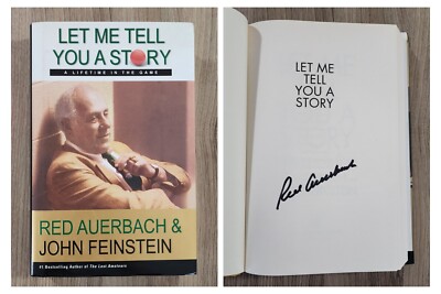 Red Auerbach Signed Let Me Tell You A Story Hardcover Book Boston ...