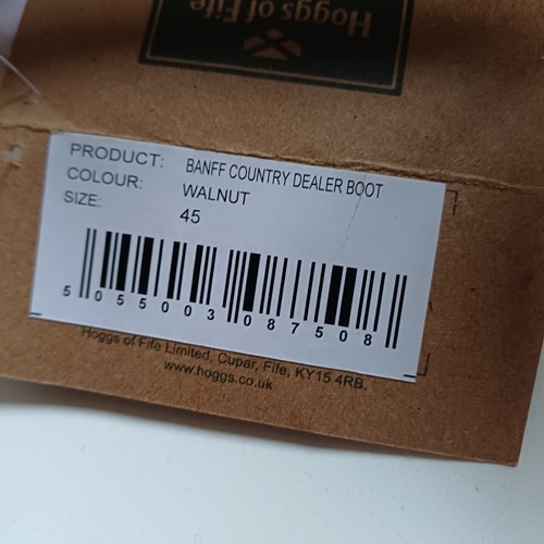 Hoggs of Fife Banff Dealer Boots Walnut Leather Hunting RRP£85 damaged ...