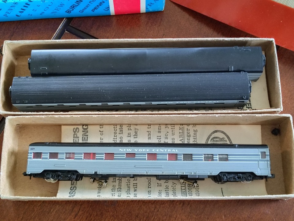Lot of 3 N Scale Con Cor New York Central Passenger Cars. Read ...