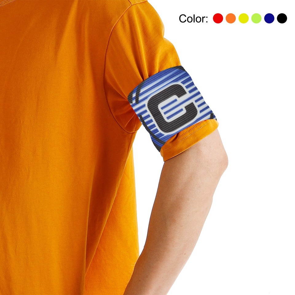 12.2x2.6" Soccer Captain C Armband, 2 Pack Nylon Unisex Elastic Arm ...