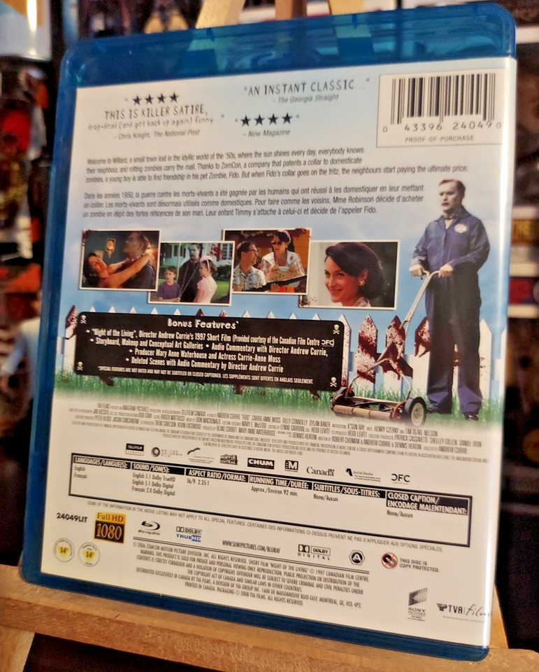 FIDO blu ray 2006 Carrie-Anne Moss Billy Connolly zombie comedy | eBay