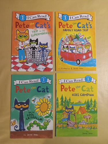 4 Books i can read! beginning 1 reading Pete the cat family road trip ...