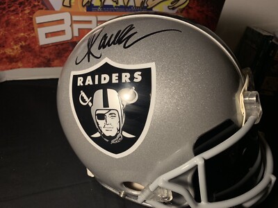 Hall Of Famer Marcus Allen Raiders Riddell Speed NFL Full Size Helmet ...
