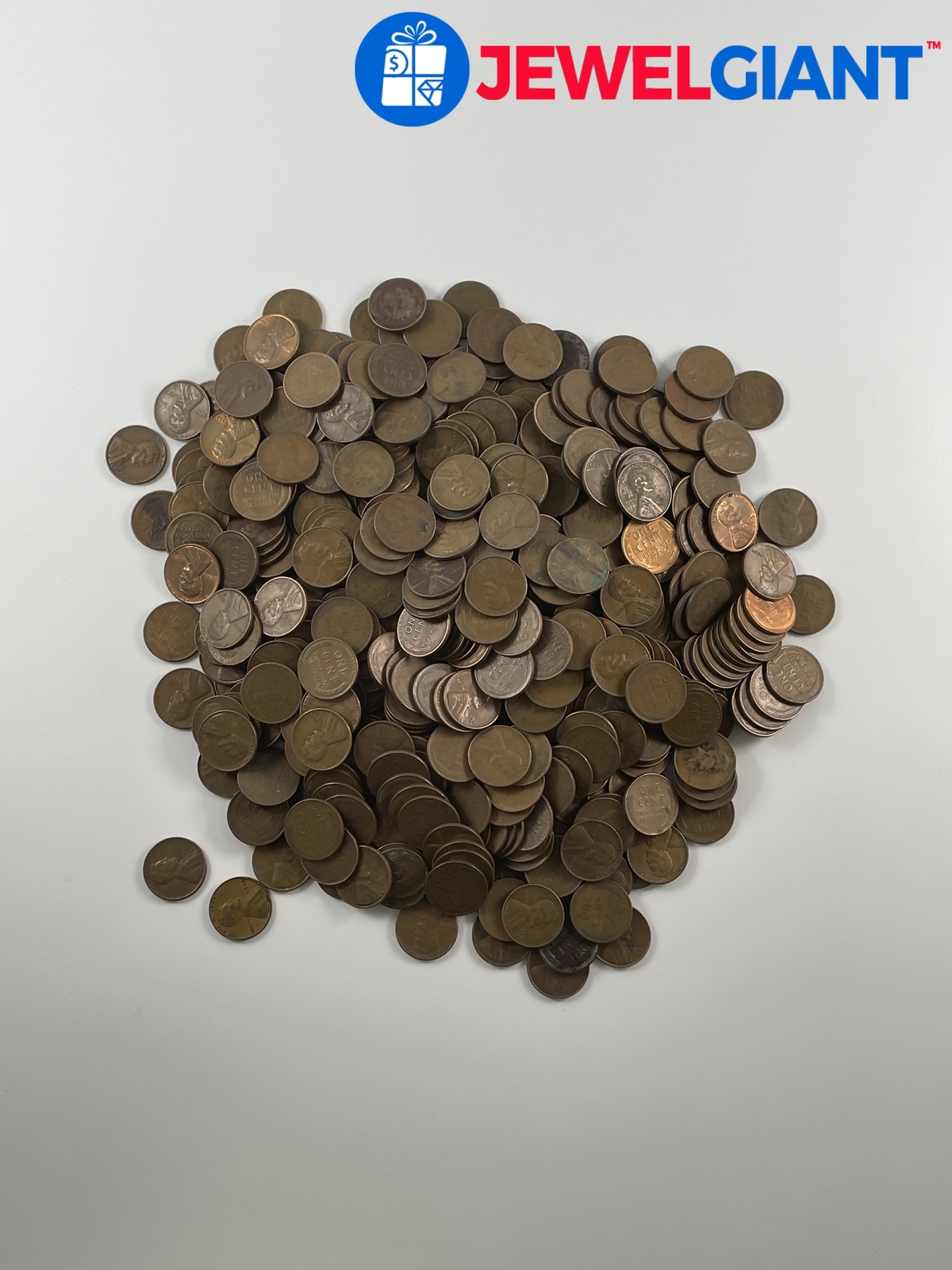WHEAT PENNIES 1 CENT COINS ASSORTED YEARS AND CONDITIONS LOT OF 500 # ...