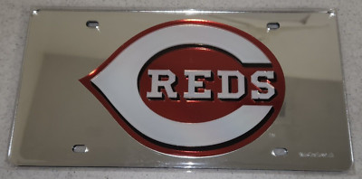 Cincinnati Reds MLB Silver Laser Tag License Plate WinCraft | eBay