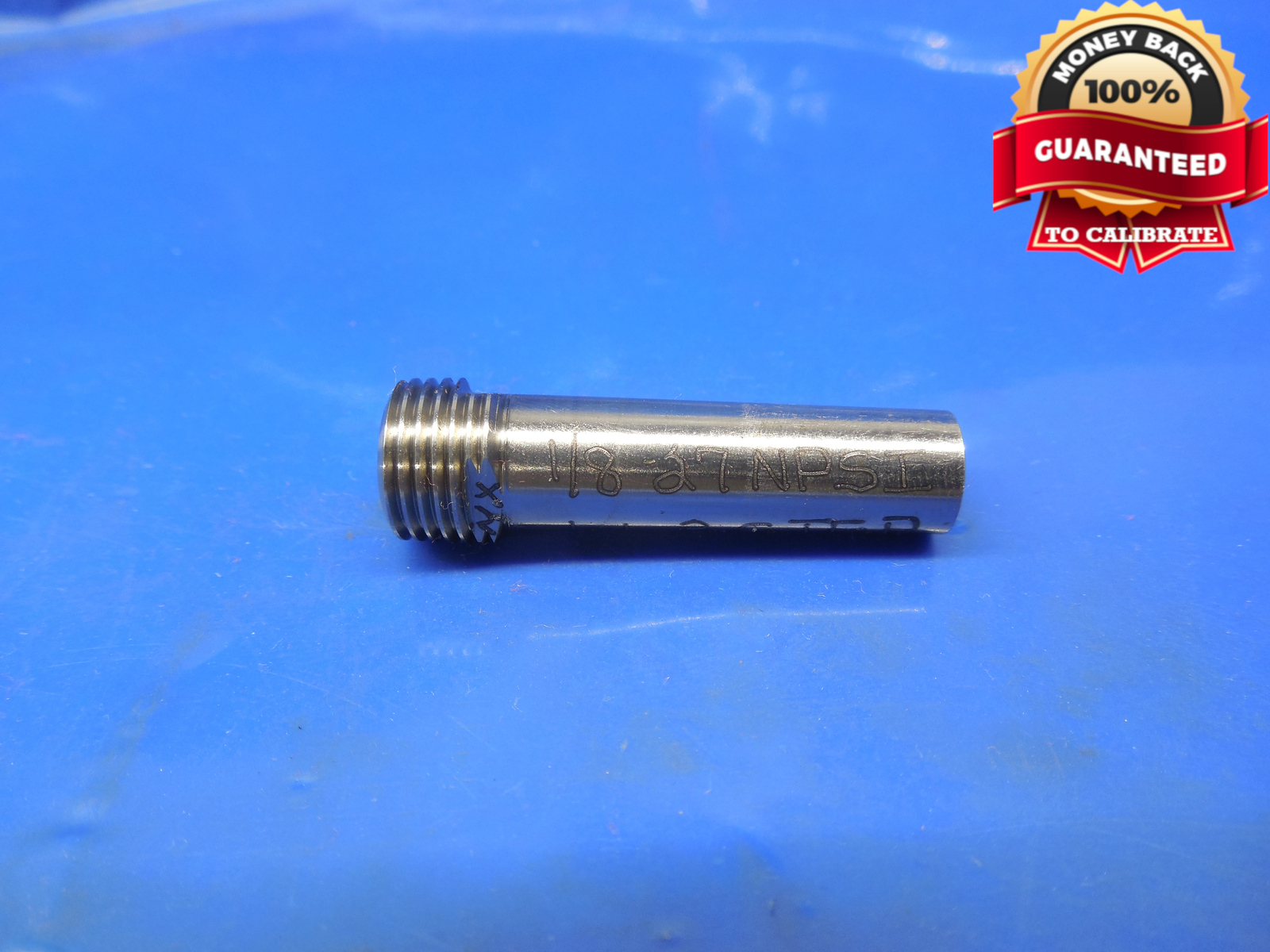 1/8 27 NPSI L1 3 STEP PIPE THREAD PLUG GAGE .125 1/8-27 .1250 N.P.S.I ...
