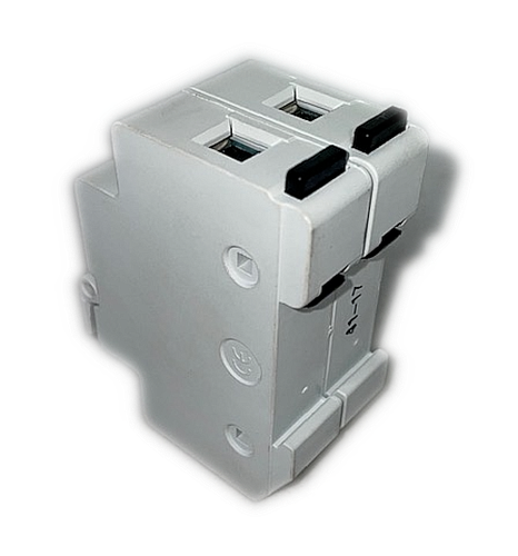 Ferraz Shawmut USCC2 Fuseholder, UltraSafe, 2P, 600VAC/DC, SCCR 200kA ...