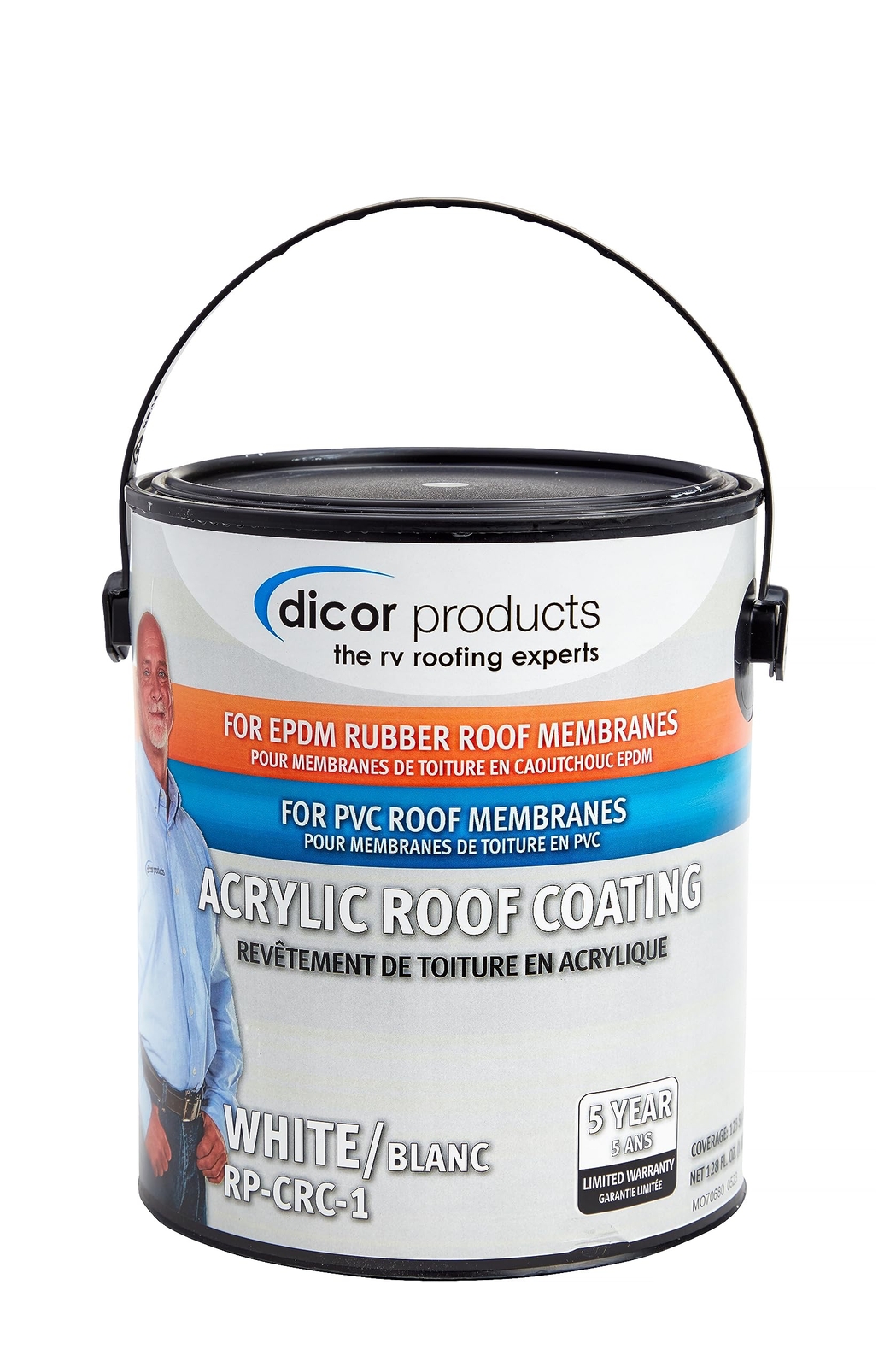 Dicor RPCRC1 White EPDM Rubber Roof Coating - 1 Gallon | eBay