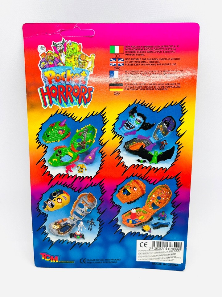 RARE ERROR CARD Pocket Horrors Horror Heads Horror Face Mighty Max ...