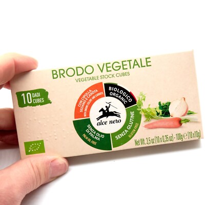 Alce Nero: "Brodo Vegetale" Organic Bouillon Cubes 1 Pack (10 Cubes per pack) | eBay
