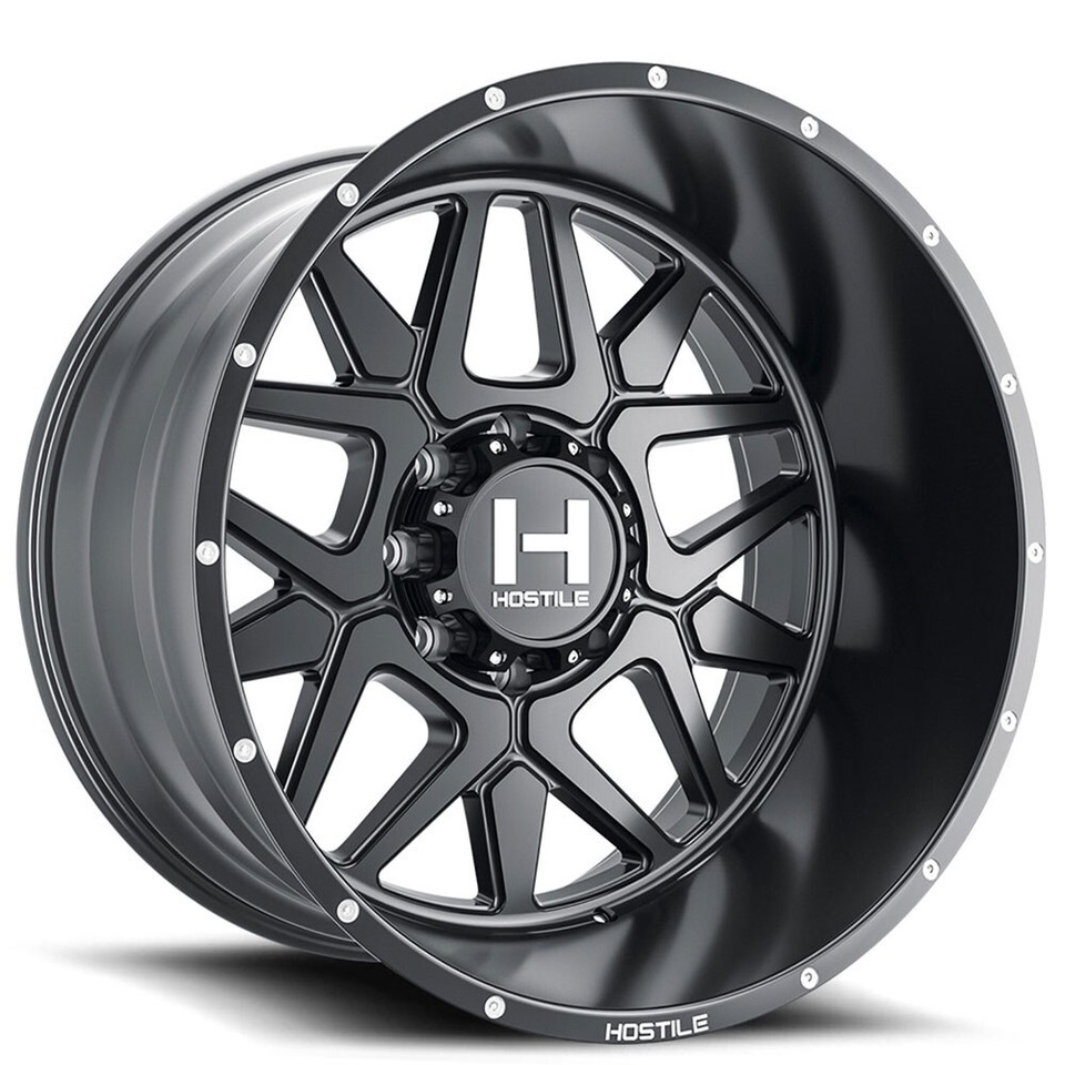 20x9" Hostile Wheels H128 Diablo Satin Black Off-Road Rims (4pcs) | eBay