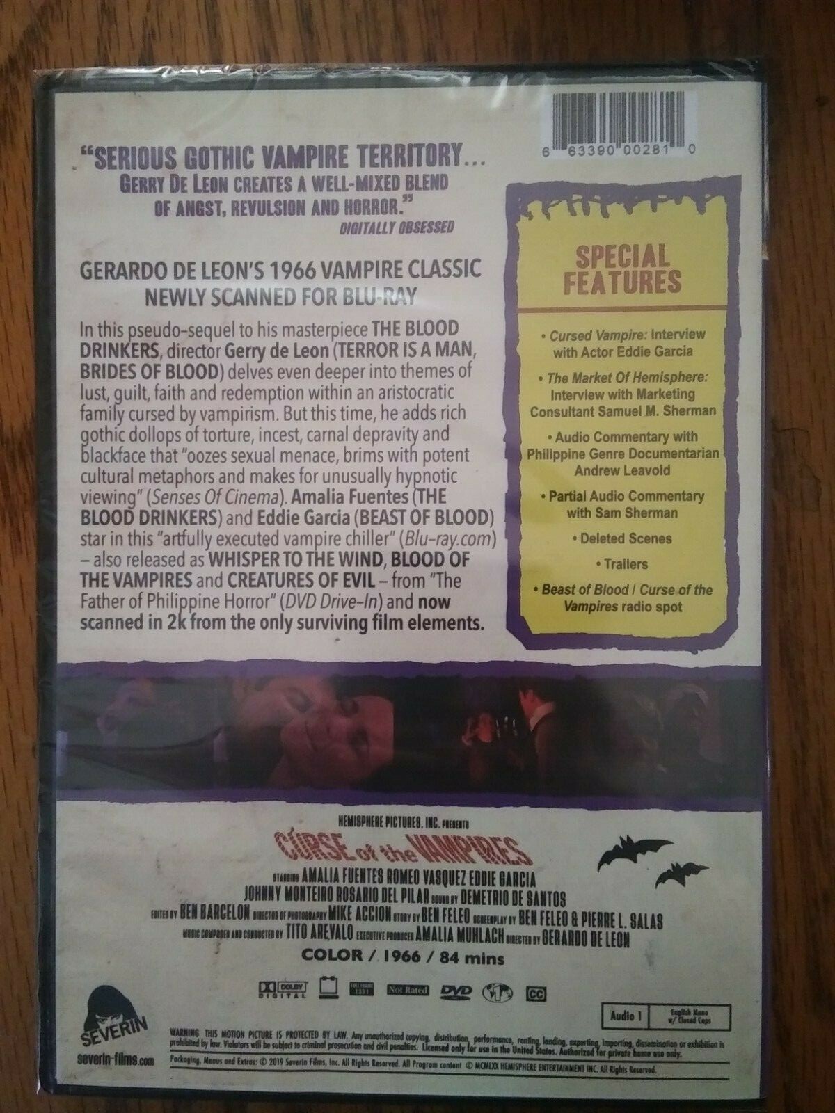 Curse of the Vampires (Aka Blood of the Vampires) (DVD, 1966) for sale ...