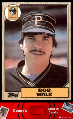 1987 Topps #628 Bob Walk Pittsburgh Pirates Baseball Card | eBay