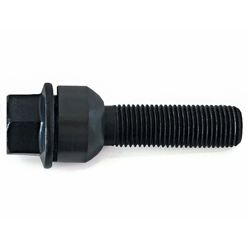 H&R 1455206SW Black Porsche Type Movable Round Head Wheel Lug Bolt 14 x ...