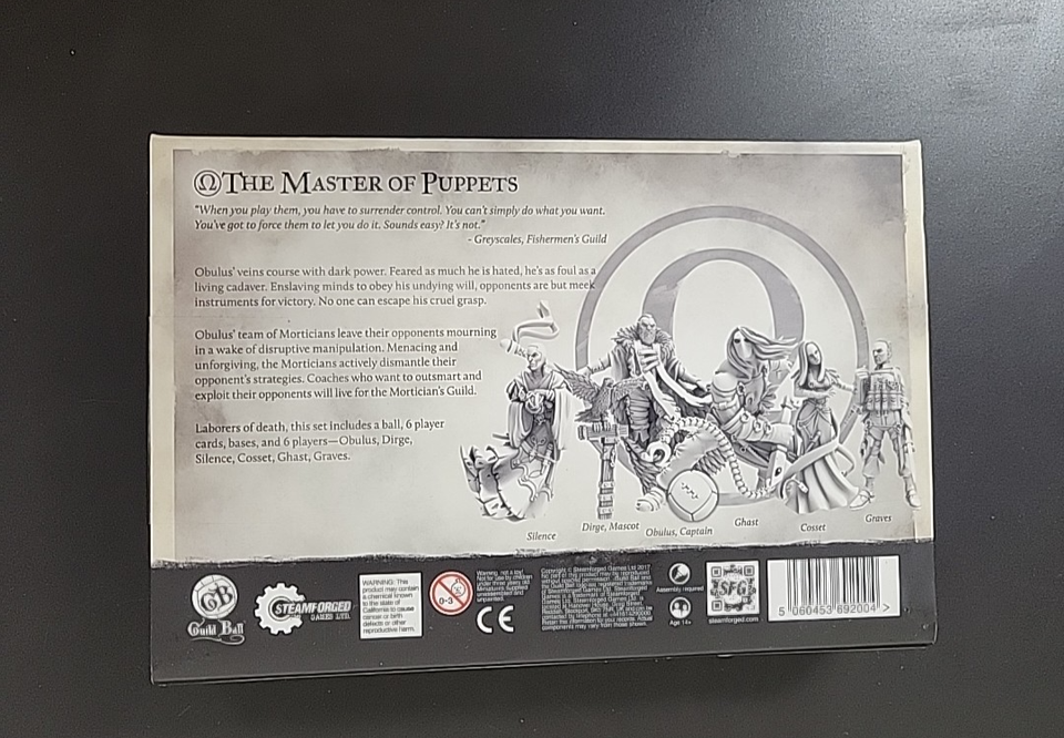 Guild Ball: Mortician's Guild Starter, Dirge(blister) Master of Puppets ...